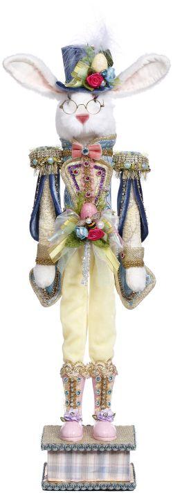 Rabbit Nutcracker Yellow and Blue Small 24.5 Inches - FREE SHIPPING ...